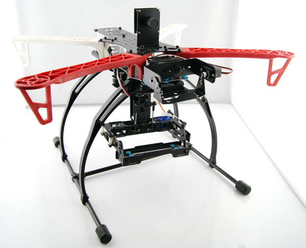 FLYCAT 4-axial DIY Frame W/ 2 Gimbals (Camera Mounts) V2 - High Landing ...