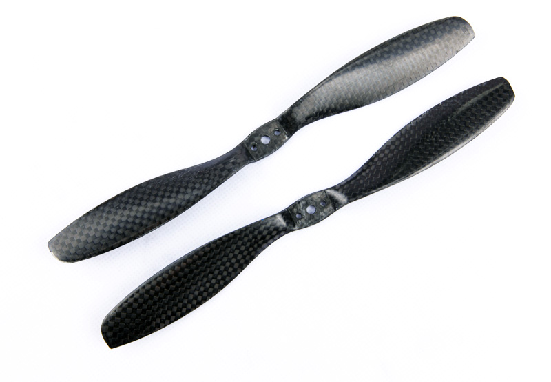 8 x 4.5 inch Wide Blade, 3-hole Direct Mounting 3K Carbon Propeller Set ...