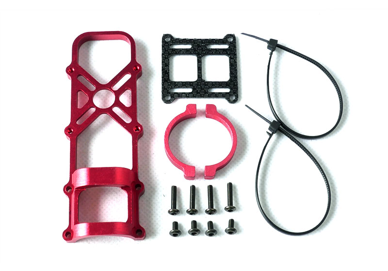 D25mm CNC Aluminum ESC & Motor Mounting Seat for Multicopters - Red